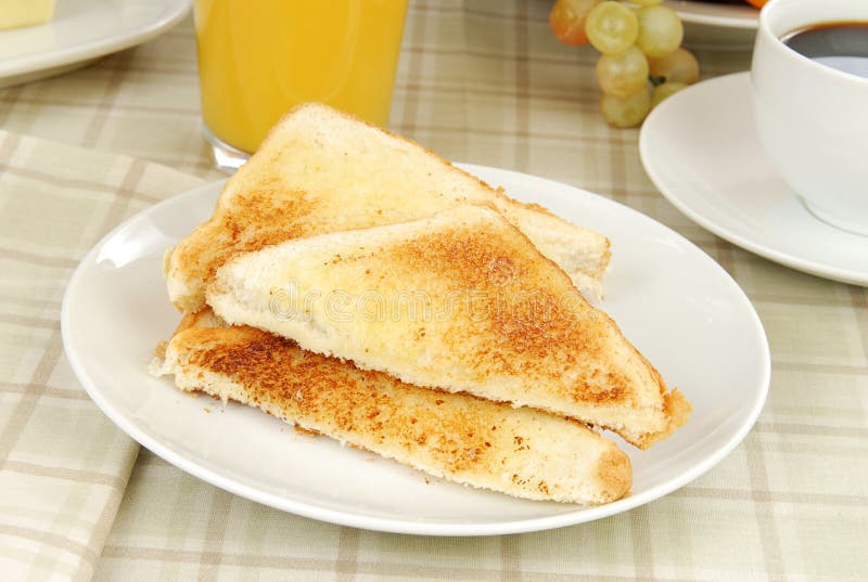 Buttered toast stock image. Image of bread, white, grain - 18404171