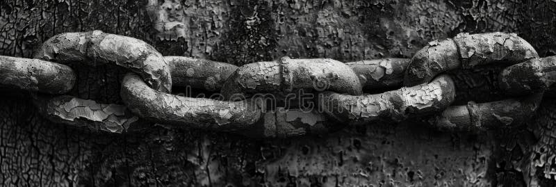 A Thick Chain Once Strong and Secure Now Crumbling and Weakening Under ...