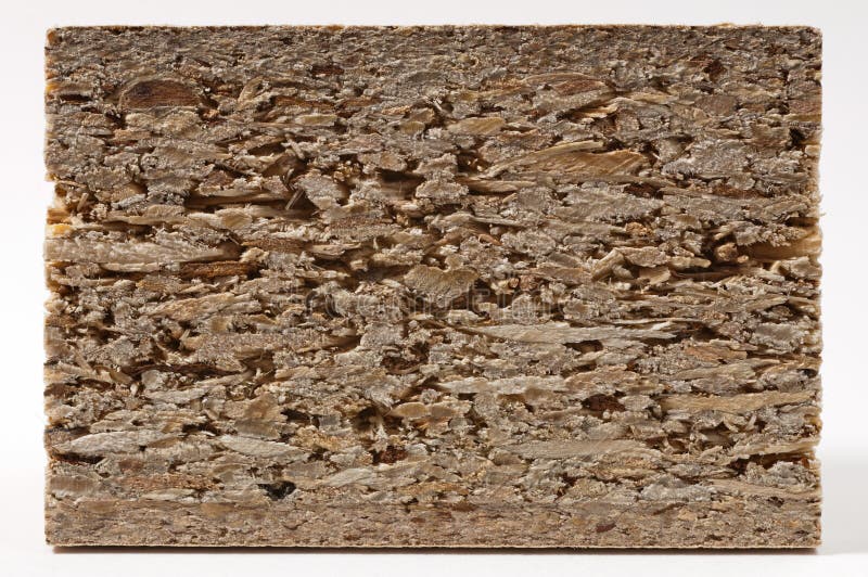 Thick Chipboard Section Against a White Backdrop Stock Image - Image of ...
