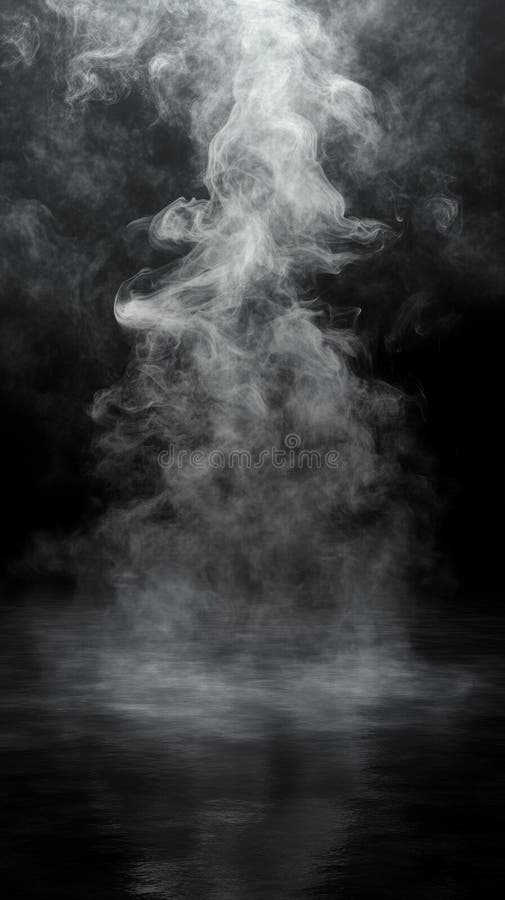 Mist Rises Dramatically Under Focused Light in a Dark Atmosphere ...