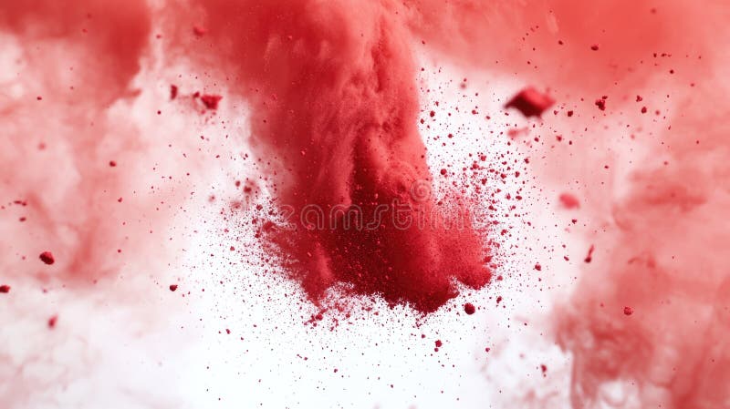 A Thick Cloud of Red Dust Fills the Air Stock Photo - Image of ...