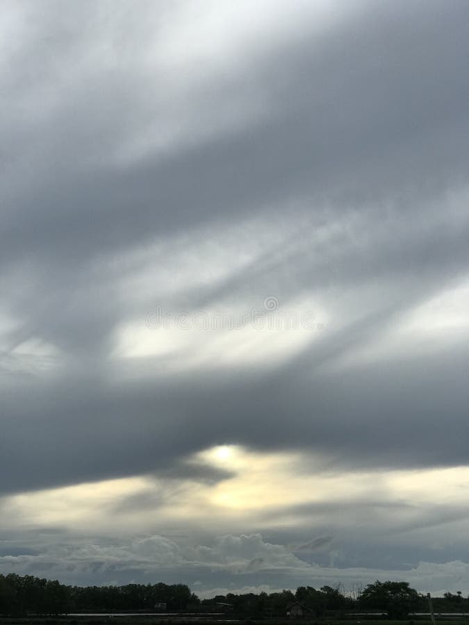 Thick Clouds Over the North Rim of Grand Canyon Stock Image - Image of ...