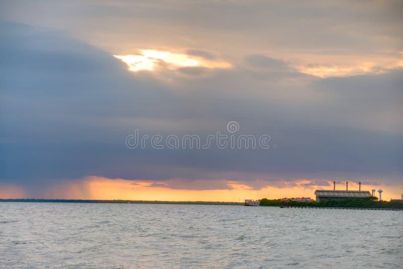 Clouds Covering the Sun at Sunset Stock Image - Image of dusk, nature ...