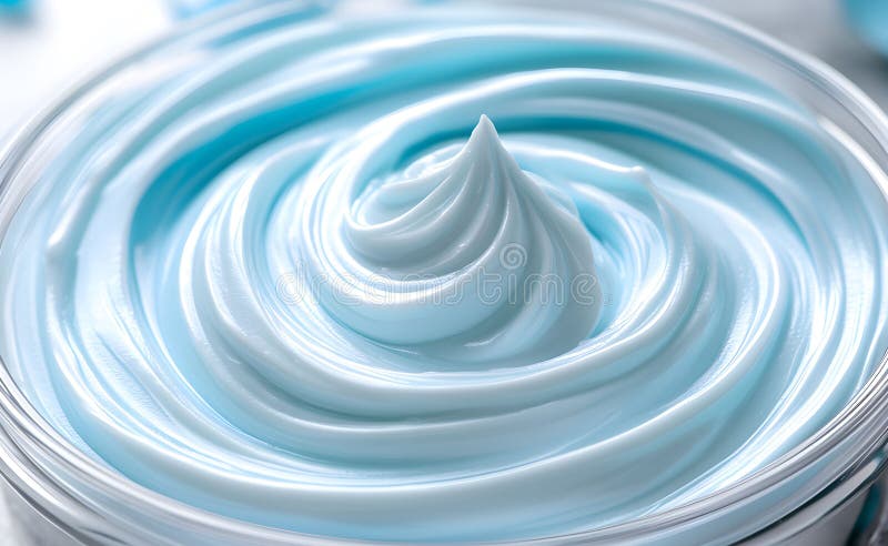 Blue Moisturizer Cream Tube Mockup Lies on Water with Waves and White ...