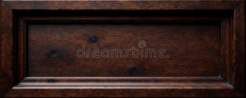 Thick, Dark Stained Wood Frame; Classic Lines, Classic, Retro, Stain ...