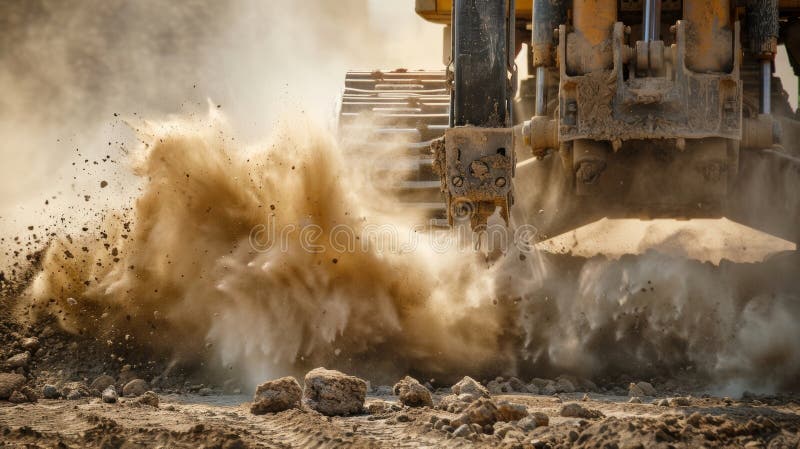 Pile Driving in Foundation Pit for Construction of Apartment Building ...