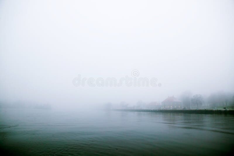Thick Fog over Water stock photo. Image of water, black - 1789060