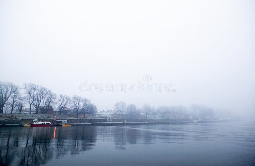 Thick Fog over Water stock photo. Image of harbor, ghost - 1789084