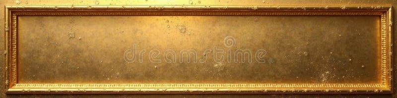 Thick Gold Rectangle Frame with Subtle Texture , Graphic Design, Art ...