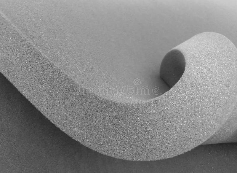 Thick Gray Sponge Foam Roll Stock Image - Image of detail, gray: 286552941