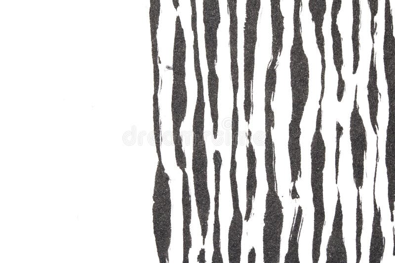 Thick Ink Pen Black Lines on White Background Zebra Skin Barcode Shapes ...