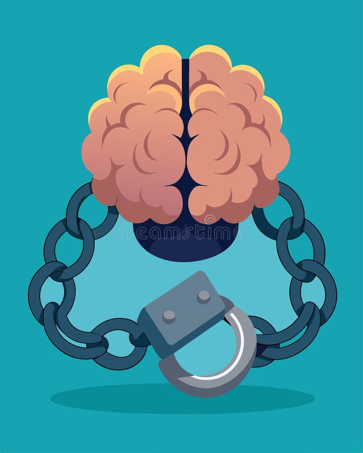 Thick Iron Shackles Wrap Around the Brain Stifling Creativity and ...