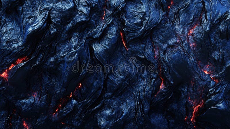 Thick Lava Flow Cooling into Rugged Formations Creates Dramatic and ...