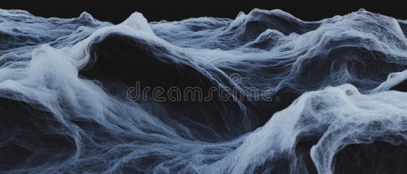 Thick Lava with Flowing Texture Creating a Dynamic Volcanic Landscape ...