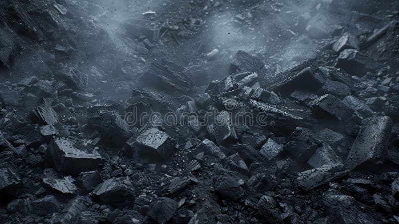 A Thick Layer of Black Soot Covers Every Surface Remnants of the Coal ...