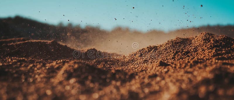 Thick Layer of Dust Covering Surface Creates a Gritty Texture in ...