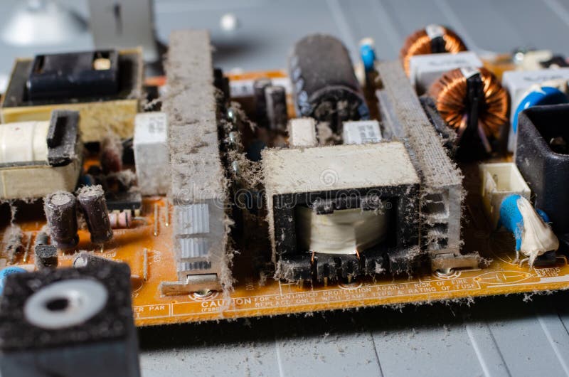 A Thick Layer of Dust Covers the Internal Electronic Components of the ...
