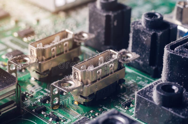 A Thick Layer of Dust Covers the Internal Electronic Components of the ...