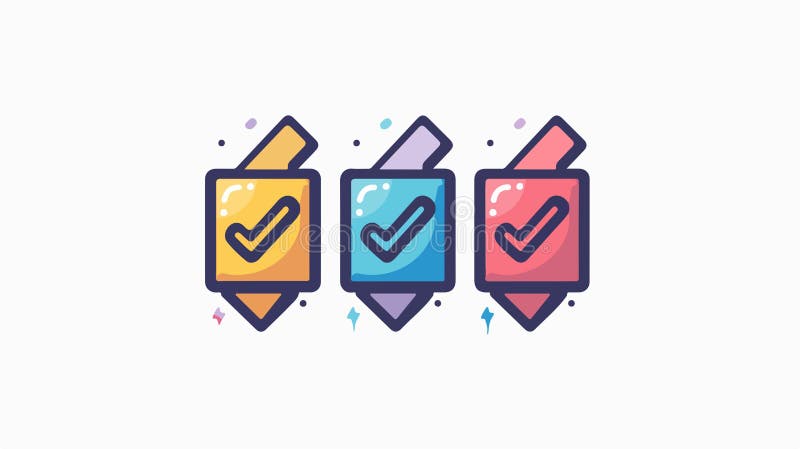 A Thick Line Vector Icon with Filled Colors, Designed with a Modern and ...