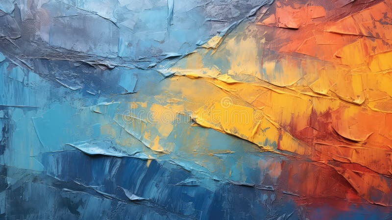 Thick mixed paint texture stock illustration. Illustration of impasto ...