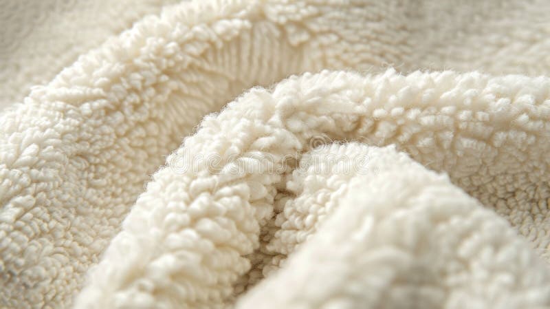 Thick Plush Texture of Brushed Fleece with a Slightly Matted Surface ...