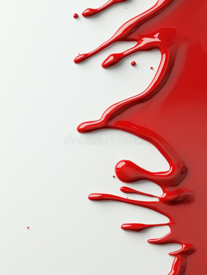 Thick, Rich Splash of Red Liquid Creates Striking Visual Against ...