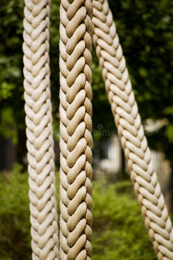 Thick Rope at Playground Close Up Stock Image - Image of material ...