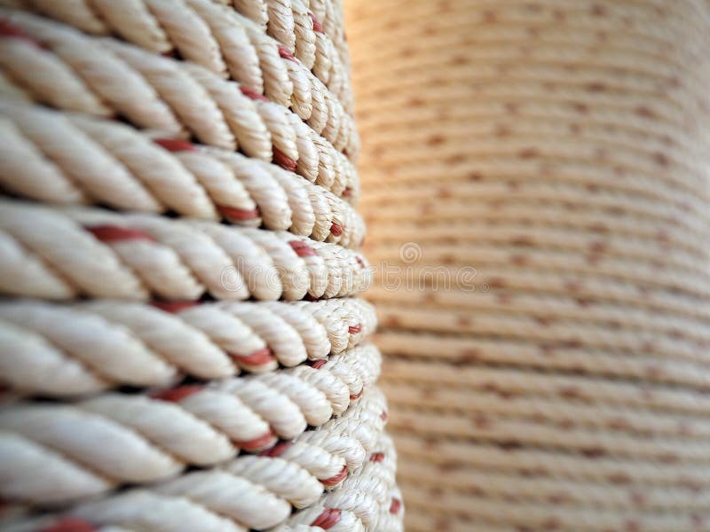 Thick rope on wood floor stock photo. Image of thick - 25717844