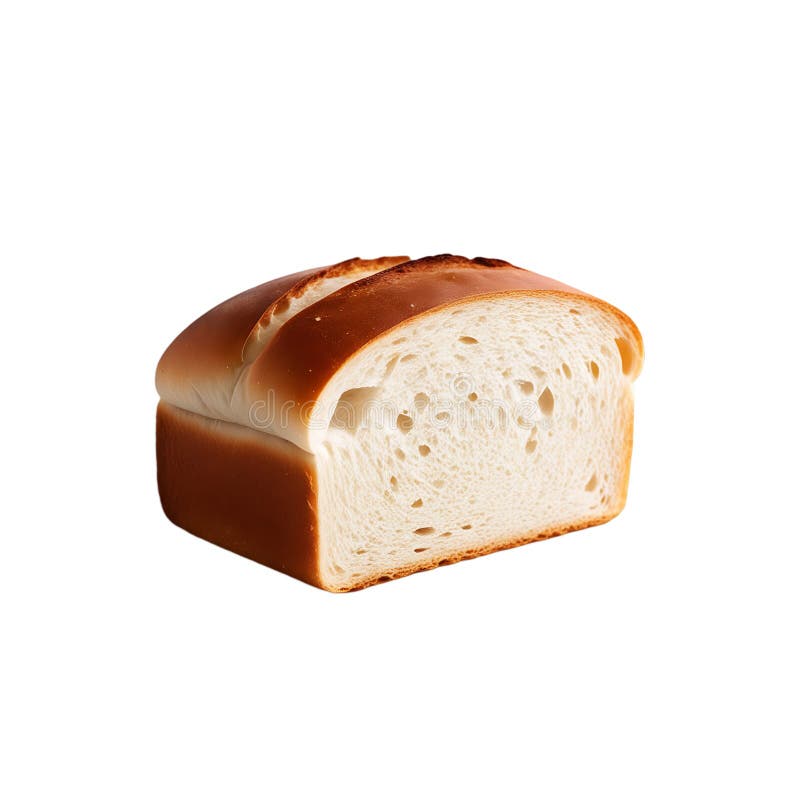 Thick Slice of White Bread with Golden Crust – Soft and Fluffy Texture ...