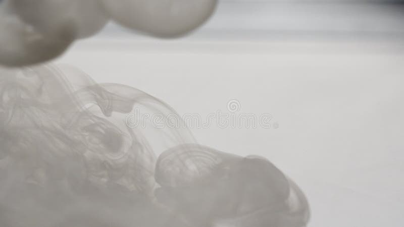 Thick Smoke Dissolving in Water Macro Stock Video - Video of liquid ...