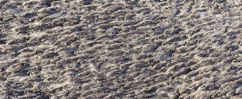 Thick Snow Covered with Mud Stock Photo - Image of curb, bulgaria ...