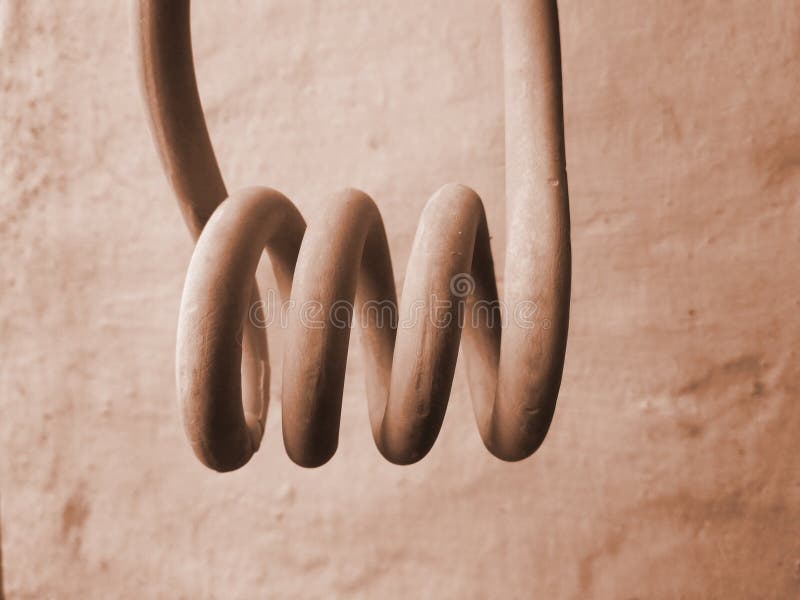 Thick spiral spring stock photo. Image of vintage, metal - 104619110