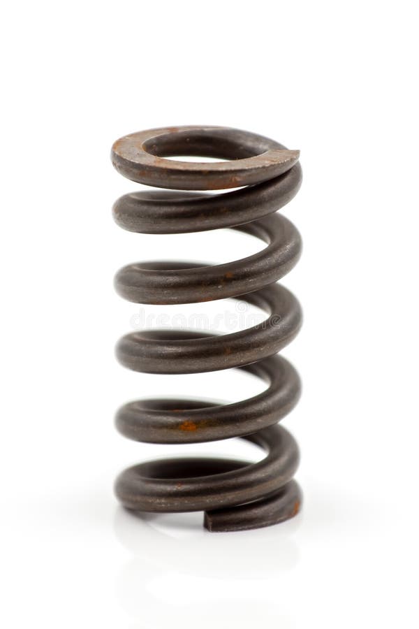 Thick steel rusty spring stock image. Image of background - 192329287