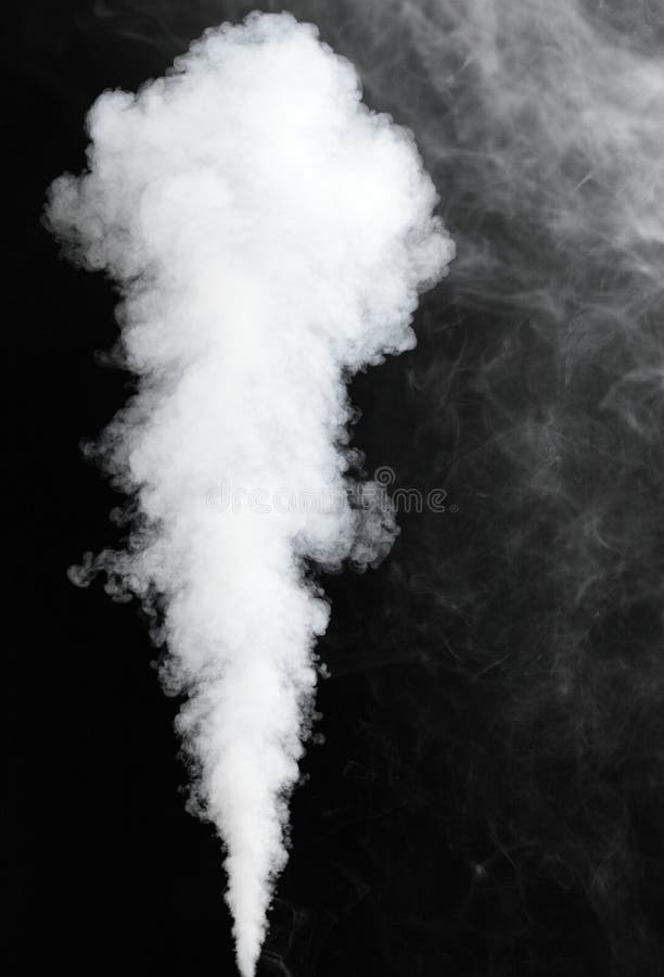 Thick Stream of Fog Isolated Stock Photo - Image of dynamic, isolated ...