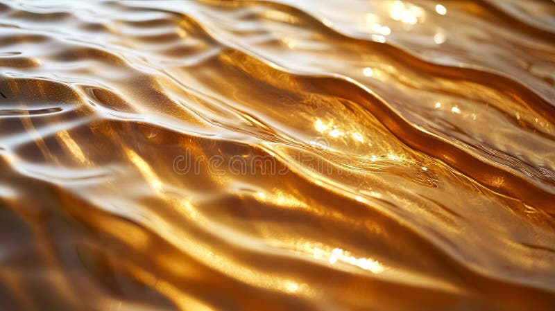 Thick Streams of Liquid Mercury Flow, Creating Smooth, Picture Stock ...