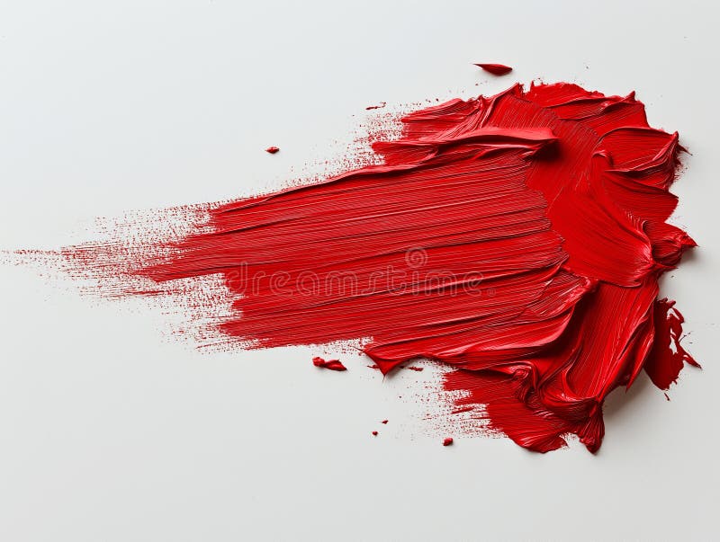 Thick textured red paint stock photo. Image of artistic - 348725358