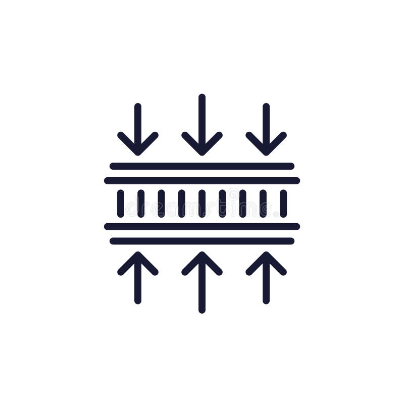 Thick, Thickness Icon, Line Vector Stock Vector - Illustration of multi ...