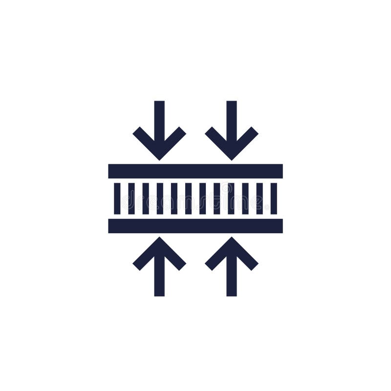 Thick or Thickness Icon on White Stock Vector - Illustration of ...