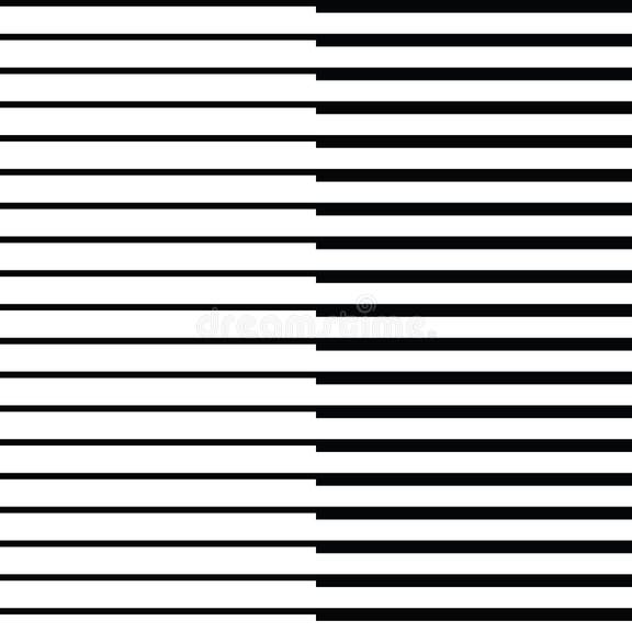 Thick and Thin Parallel Lines in a Row Stock Illustration ...