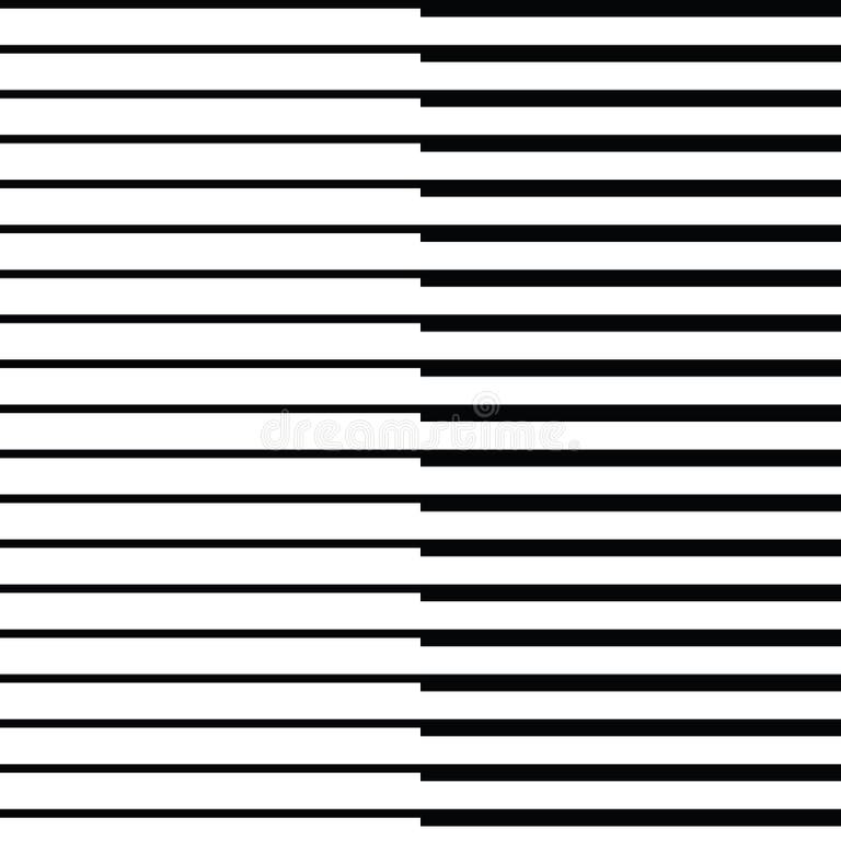 Thick and Thin Parallel Lines in a Row Stock Illustration ...