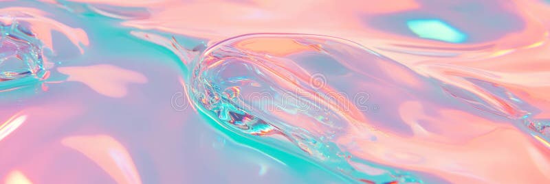 Thick Translucent Gel with Smooth Surface and Slow Flow on Elegant ...