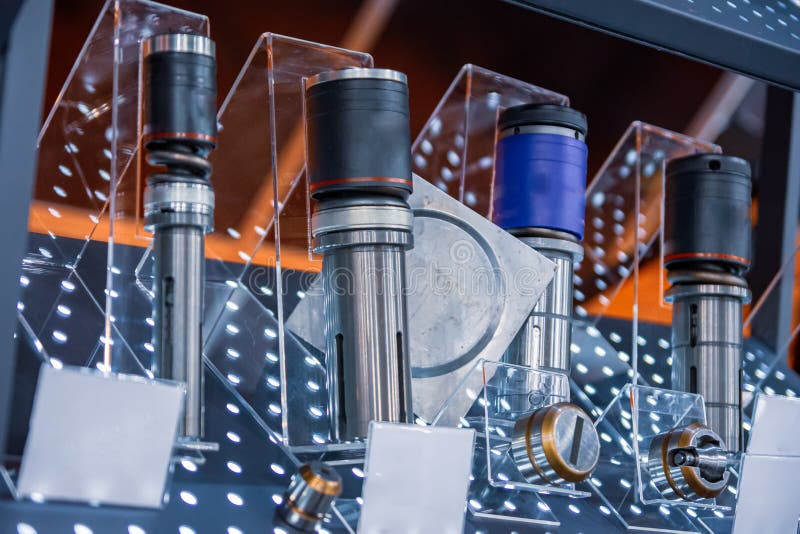 Thick Turret Tooling. Roller Knurling Stock Image - Image of heavy ...