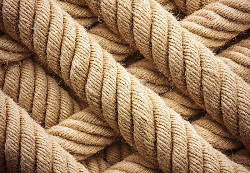 Thick Twisted Beige Ropes Background Texture High Quality Image Stock ...