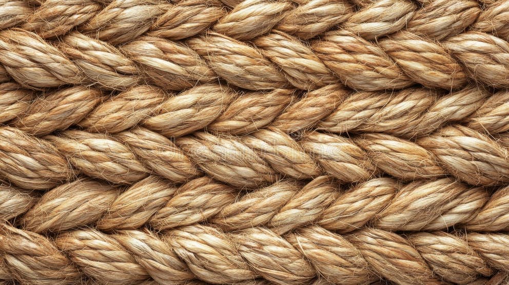 Thick Twisted Rope Fiber Texture Background Stock Illustration ...