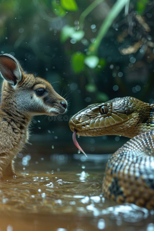 Face To Face Encounter in the Wild a Heart Pounding Moment Captured As ...