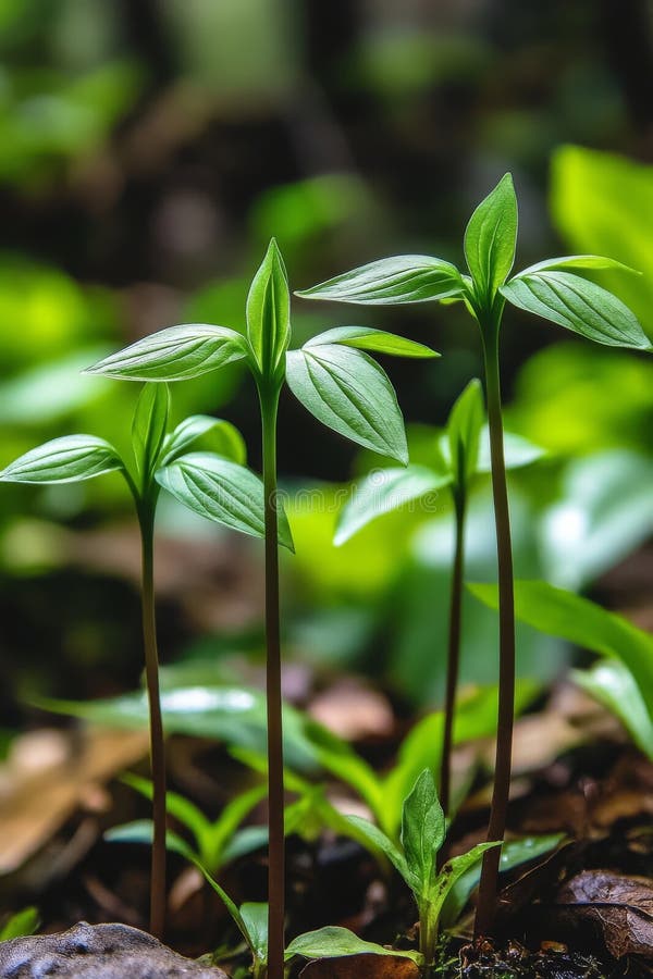 A Thick and Verdant Woodland Packed with an Array of Green Plant ...