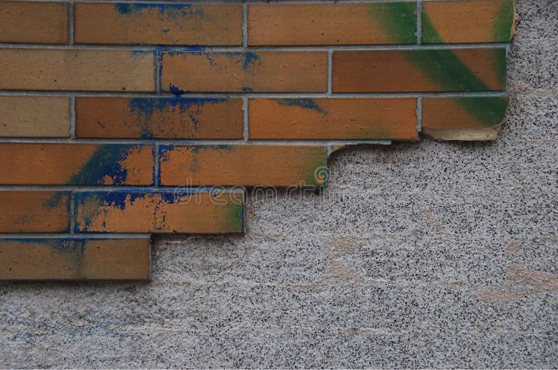 Brick tiles stock photo. Image of masonry, spray, detail - 137190512