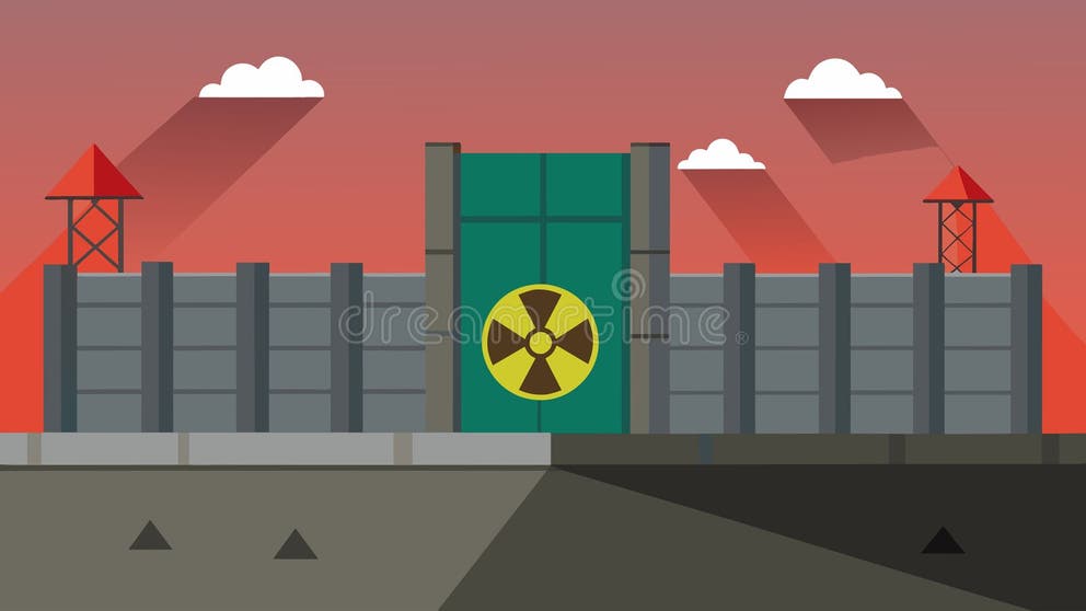 A Thick Wall of Reinforced Concrete Serving As a Protective Barrier ...