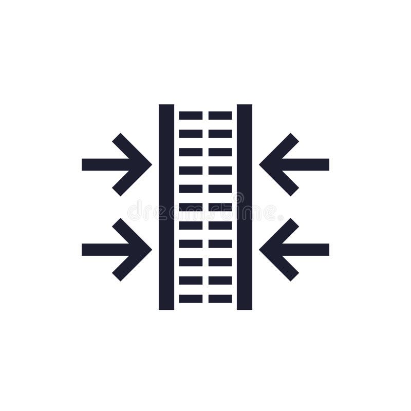 Thick Wall, Thickness Icon on White Stock Vector - Illustration of ...