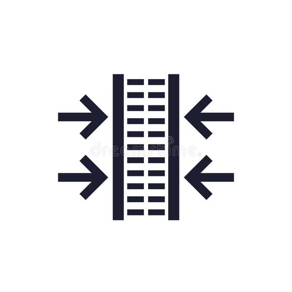 Thick Wall, Thickness Icon on White Stock Vector - Illustration of ...